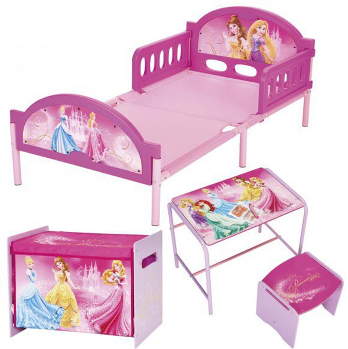 Trebecca Fairytale Princess Bedroom Set Kids Pink 4 In 1 Bedroom