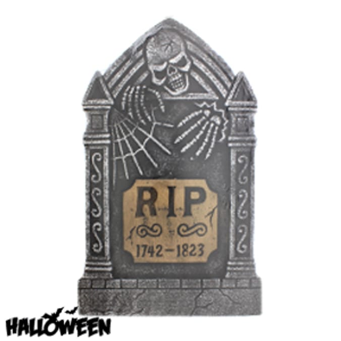 Headstone Rip Halloween Tombstones,Foam RIP Halloween Graveyard