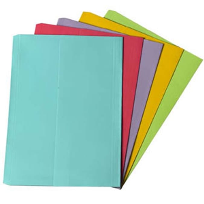 Stationery A4 Document Wallets 5 Pack Home Bargains