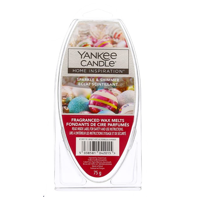 Yankee Candle Home Inspiration 30 Wax Melts Sparkle And Shimmer Yankees