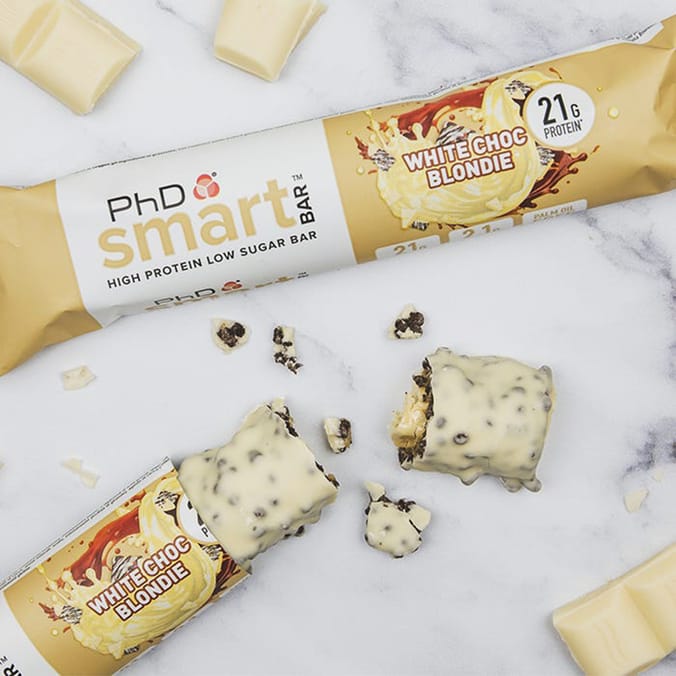 Phd Smart High Protein Low Sugar Bar White Choc Blondie 24 X 32g
