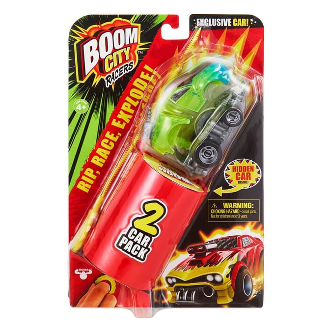 Boom City Racers: Rip, Race, Explode! 2 Car Pack, two twin cars toys ...