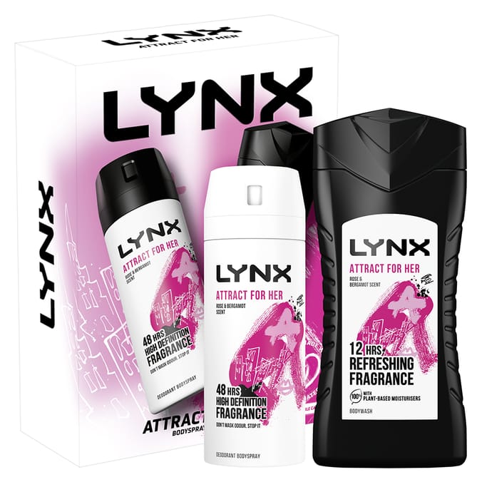 Lynx Attract For Her Duo T Set Deodorant Bodyspray Body Spray