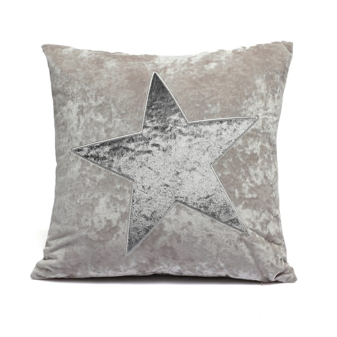 Home Collections: Velvet Star Cushion - Champagne | Home Bargains Home Collections: Velvet Star Cushion - Champagne | Home Bargains