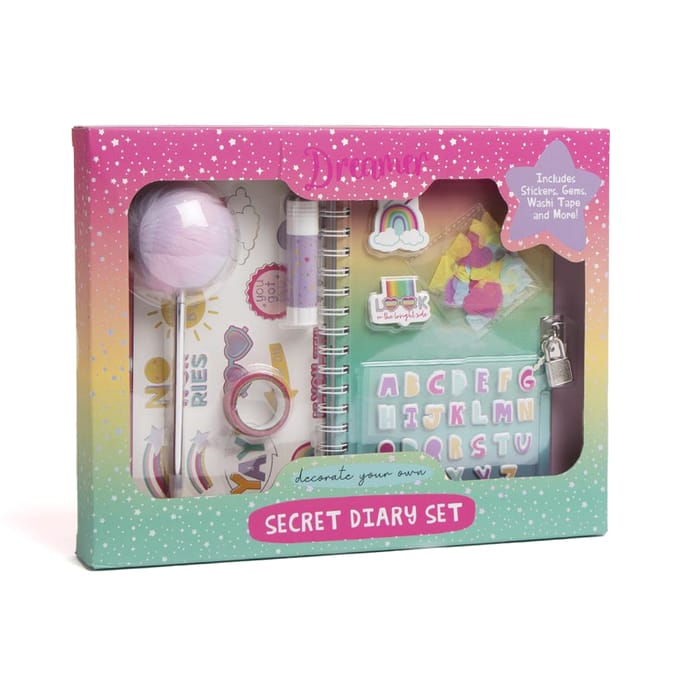 dreamer-decorate-your-own-secret-diary-set-sets-journal-dairy-lock